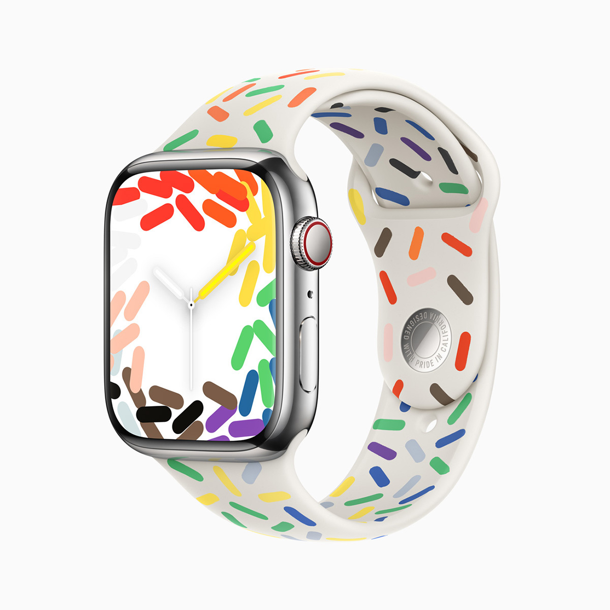 Apple Watch、交換バンド「プライドエディションスポーツバンド」を追加。カラフルな図形の文字盤も - PHILE WEB