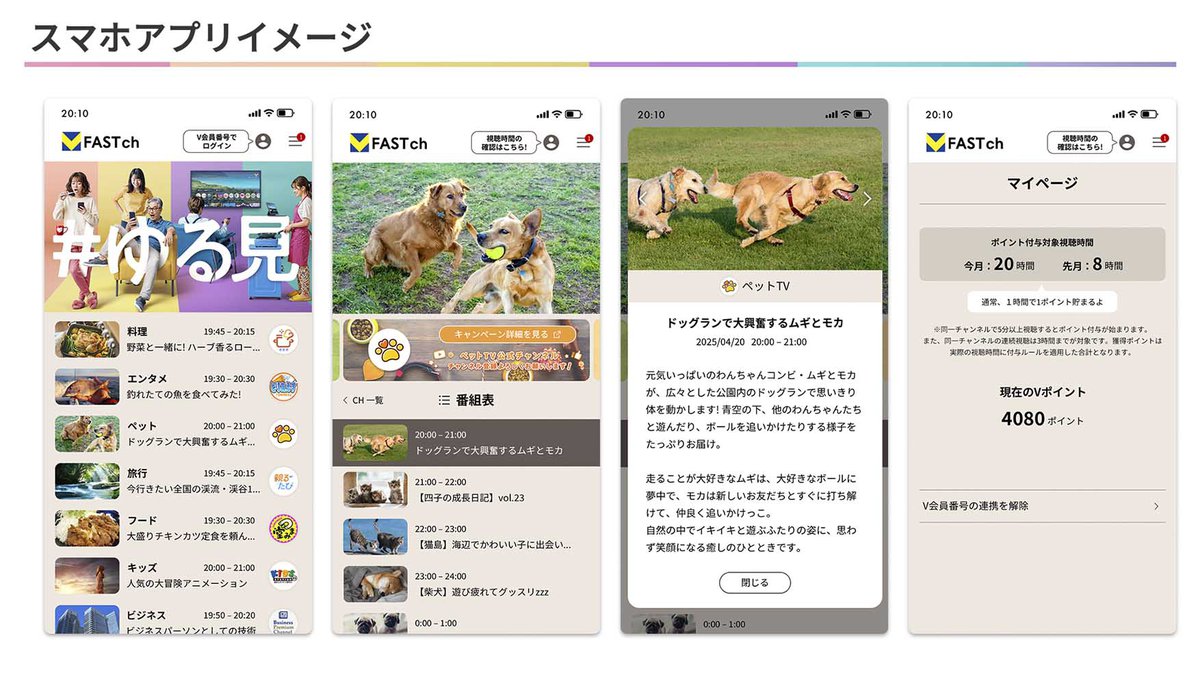 “Vポイント”が貯まる動画配信サービス「V FASTチャンネル」、Android版スマホアプリを7/23より提供開始 - PHILE WEB